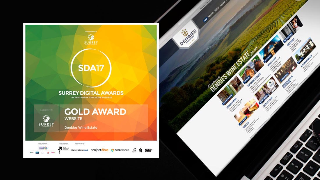 Denbies website wins Gold Award | Creative Design Agency Surrey