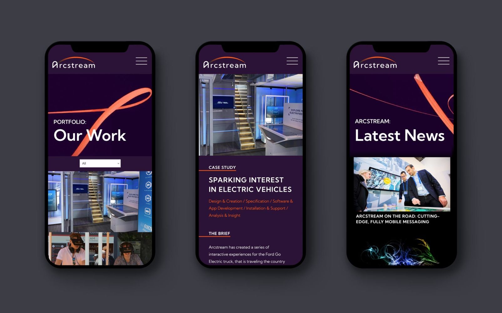 Interactive Website design - Creative Design Agency Surrey